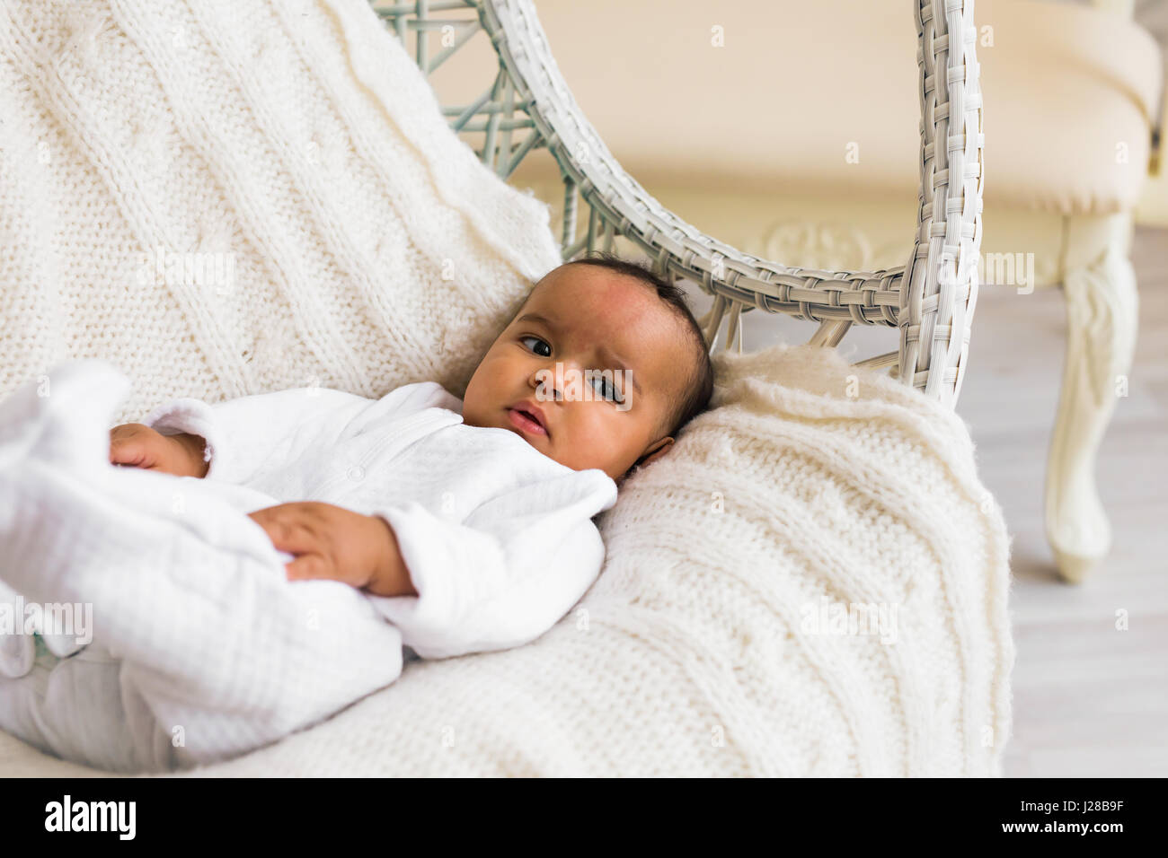 Portrait of a mixed race baby boy Stock Photo - Alamy