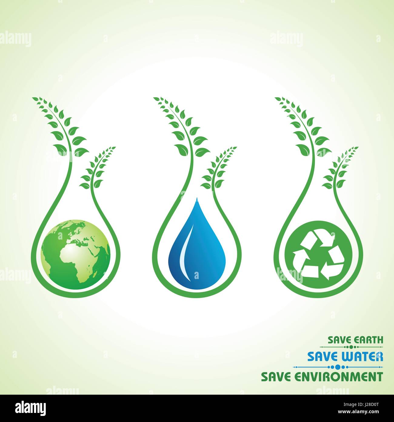 Save earth,water and environment concept stock vector Stock Vector ...