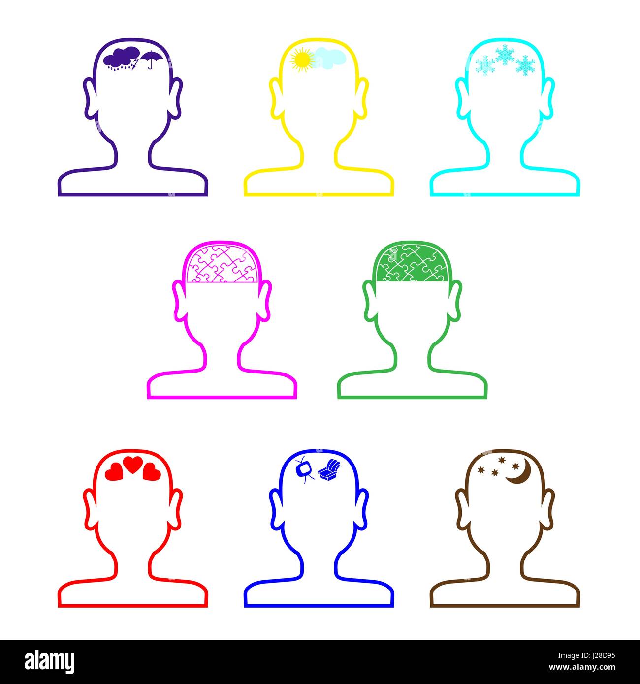 Male colors Stock Vector Images - Alamy