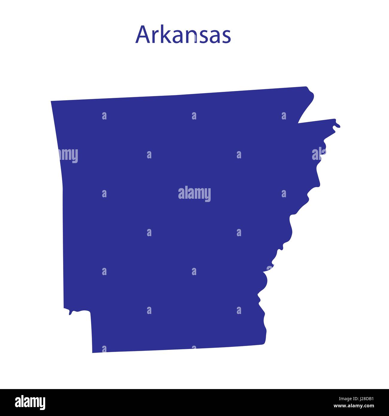 United arkansas dark blue silhouette Stock Vector Images - Alamy