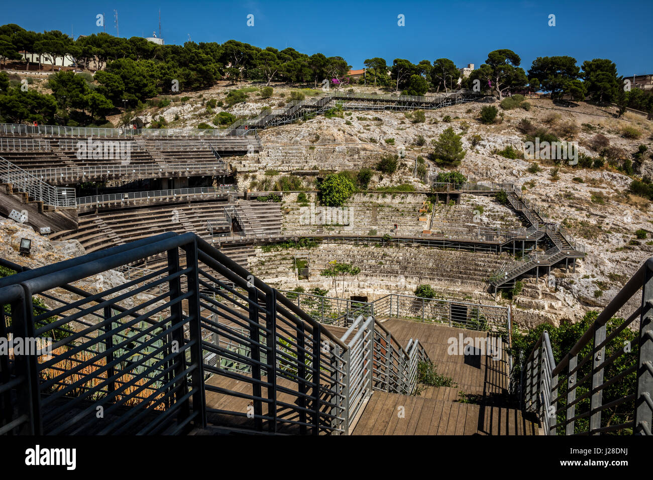 Anfiteatro Romano di Cagliari/ Roman amphitheatre of Cagliari ruins on ...