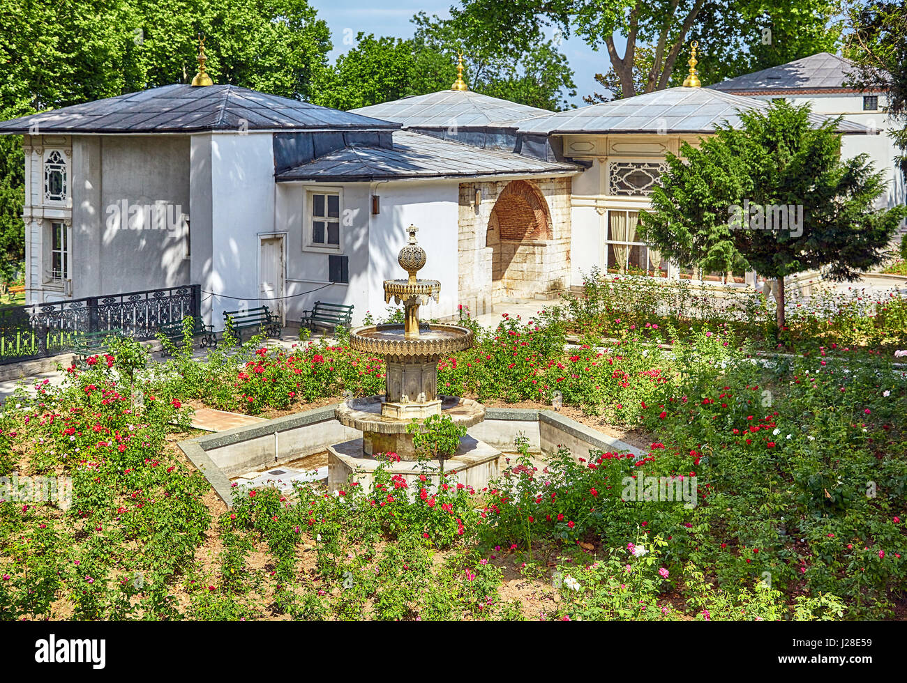 The Fourth courtyard of Topkapi Palace in front of Terrace Kiosk (Sofa ...