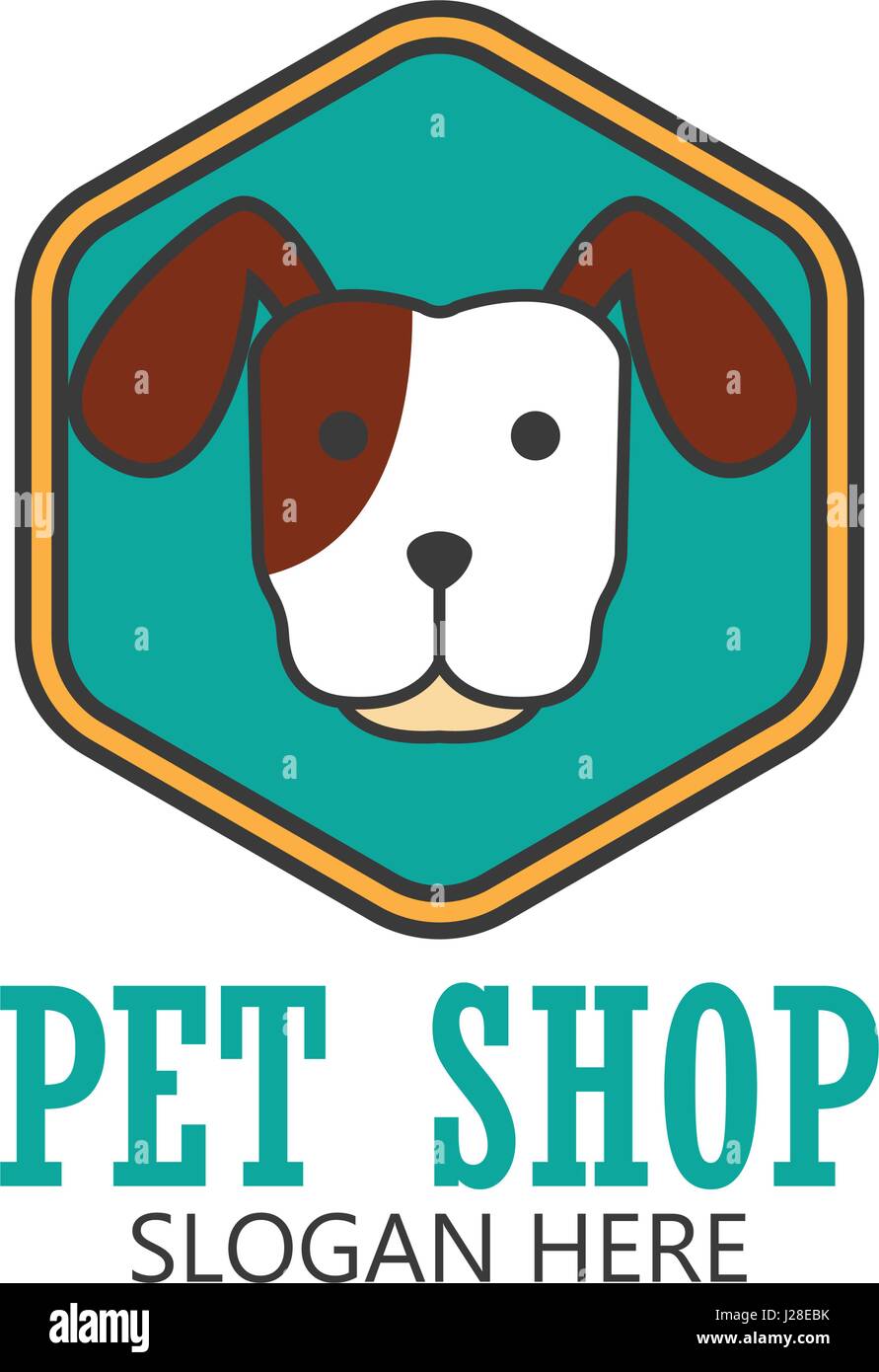 pets shop, pets care, pets lover logo with text space for your slogan ...