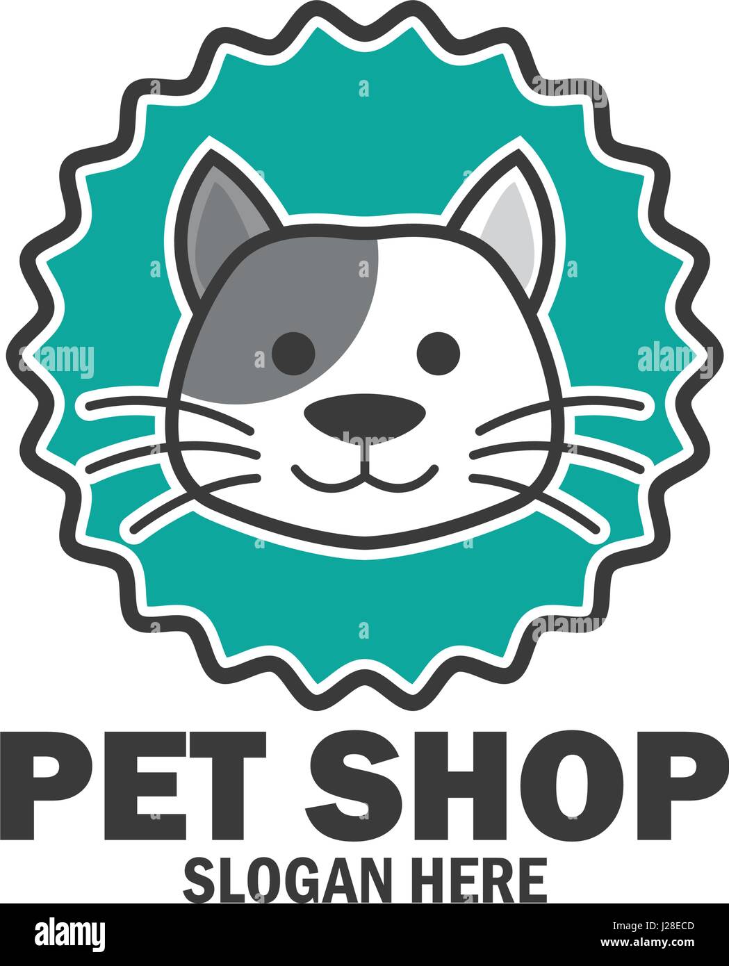 pets shop, pets care, pets lover logo with text space for your slogan ...