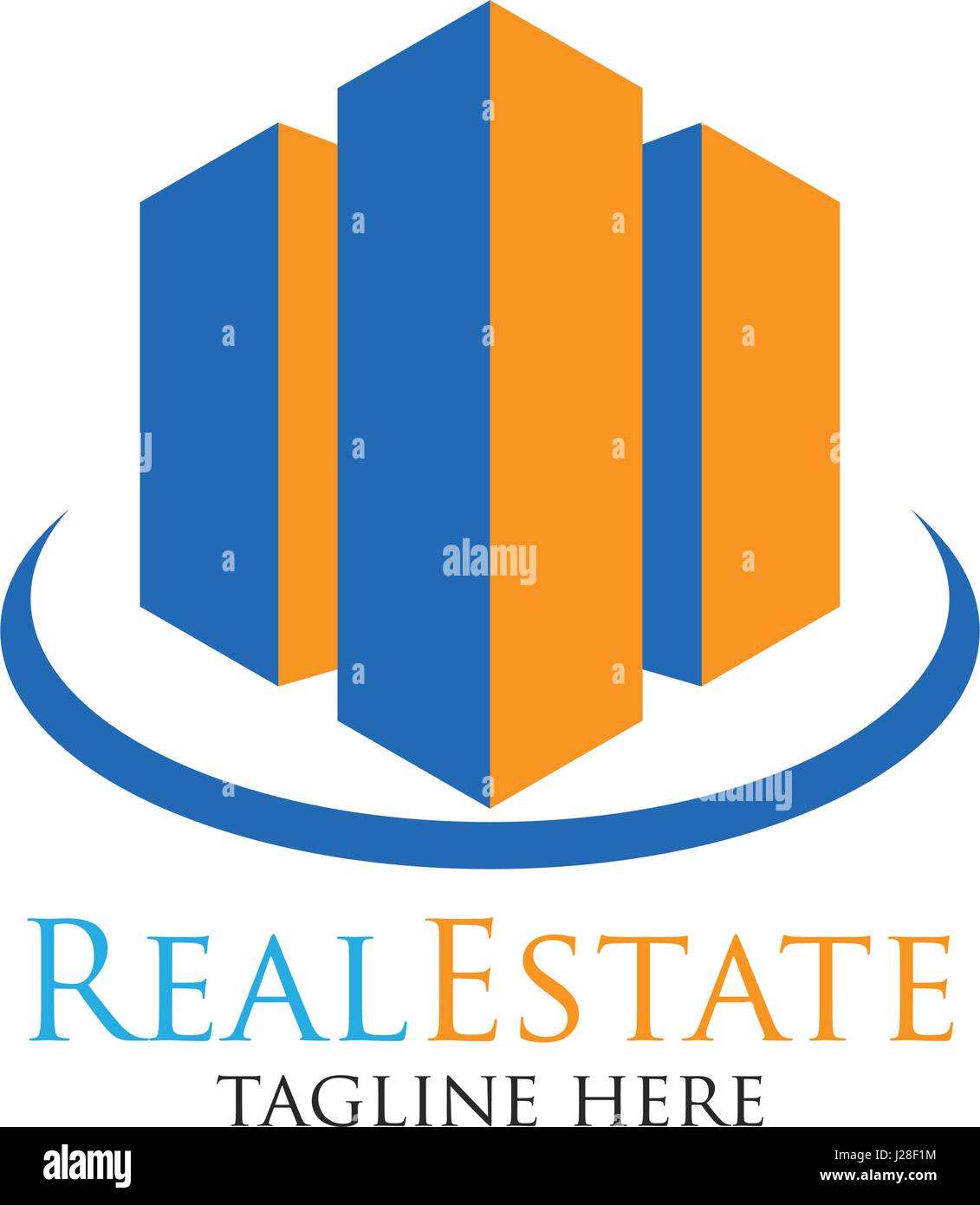 real estate logo with text space for your slogan / tagline, vector ...