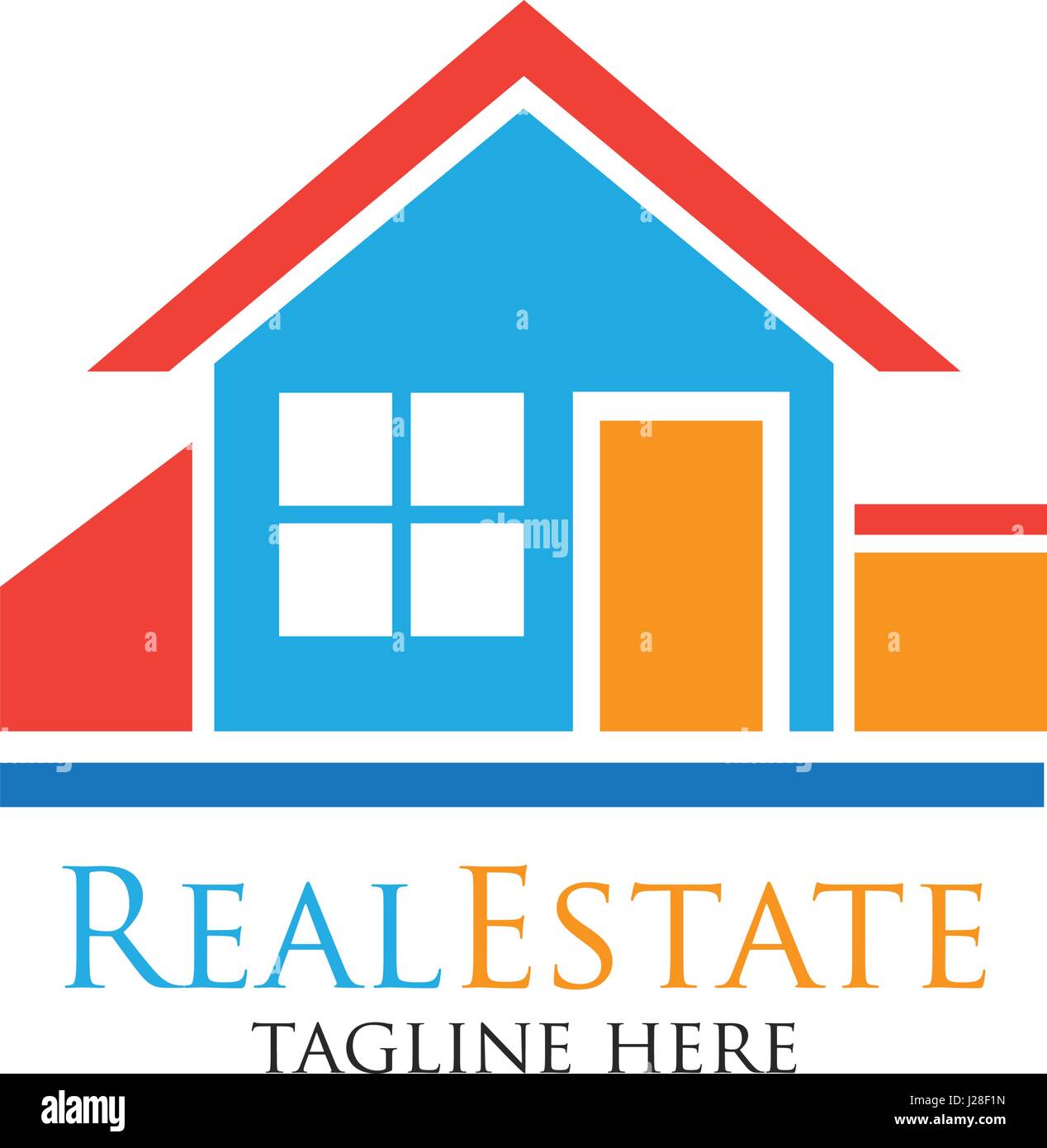 real estate logo with text space for your slogan / tagline, vector ...