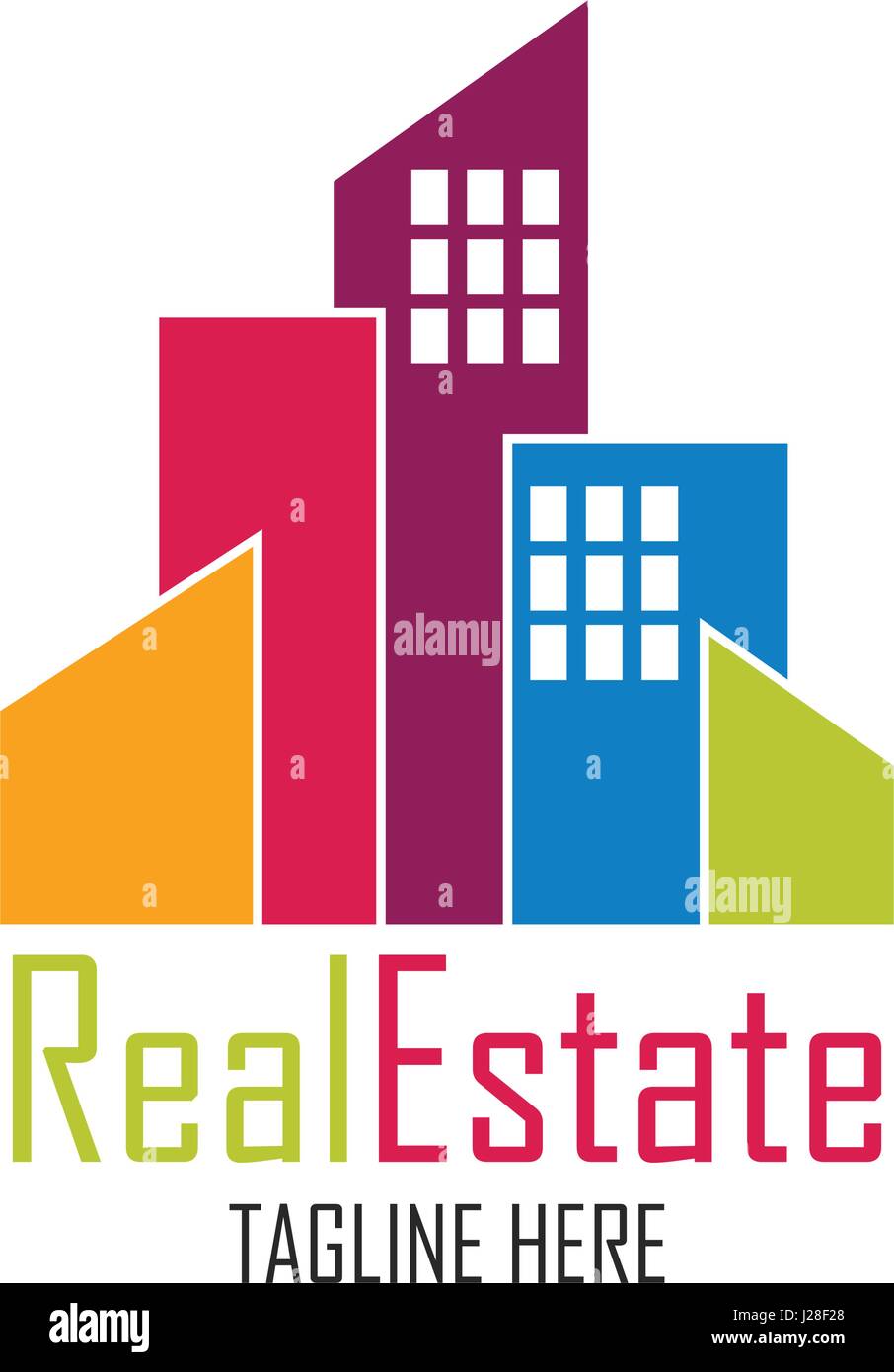 real estate logo with text space for your slogan / tagline, vector ...