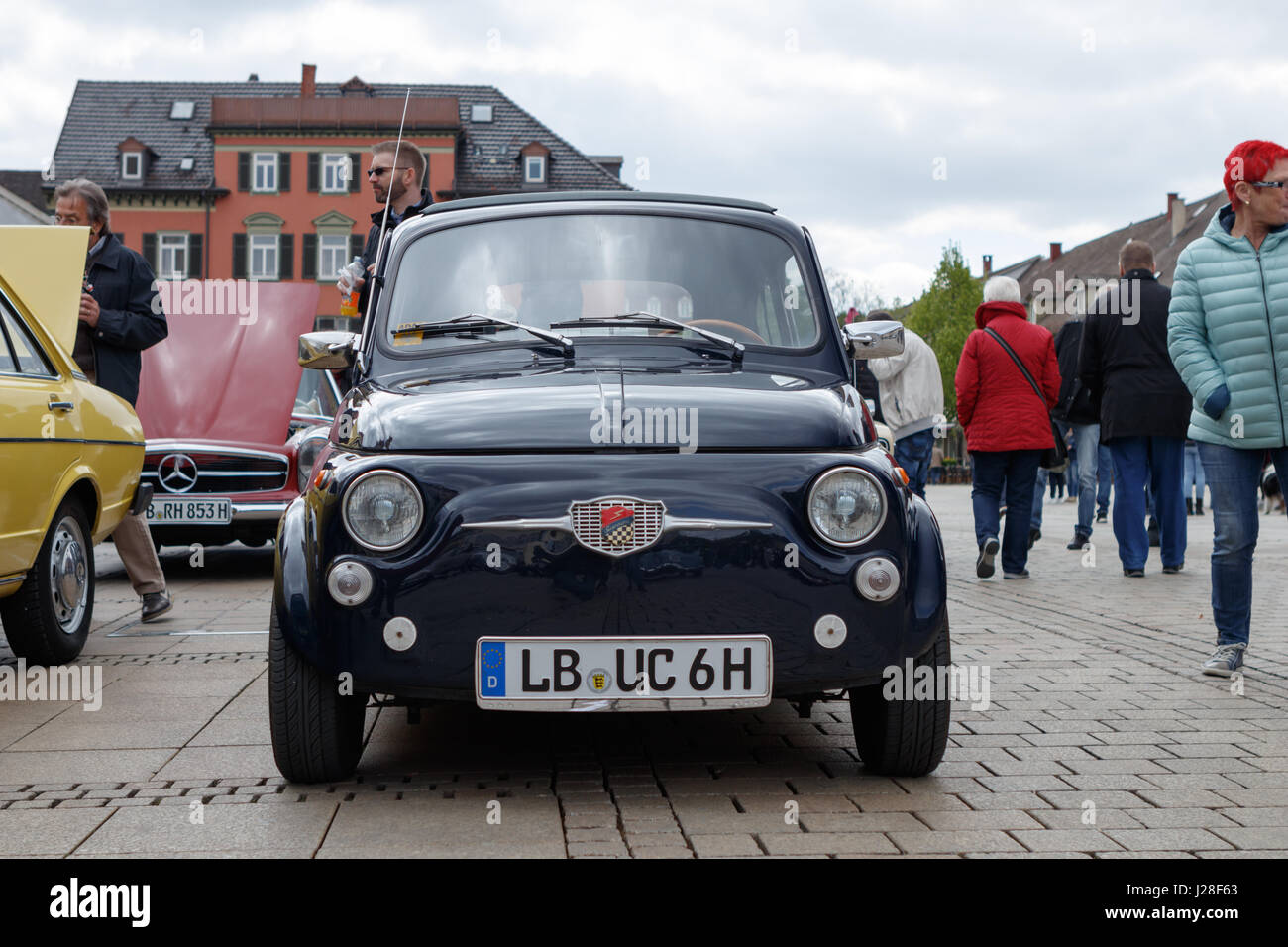 LUDWIGSBURG, GERMANY - APRIL 23, 2017: Giannini Fiat oldtimer car at ...