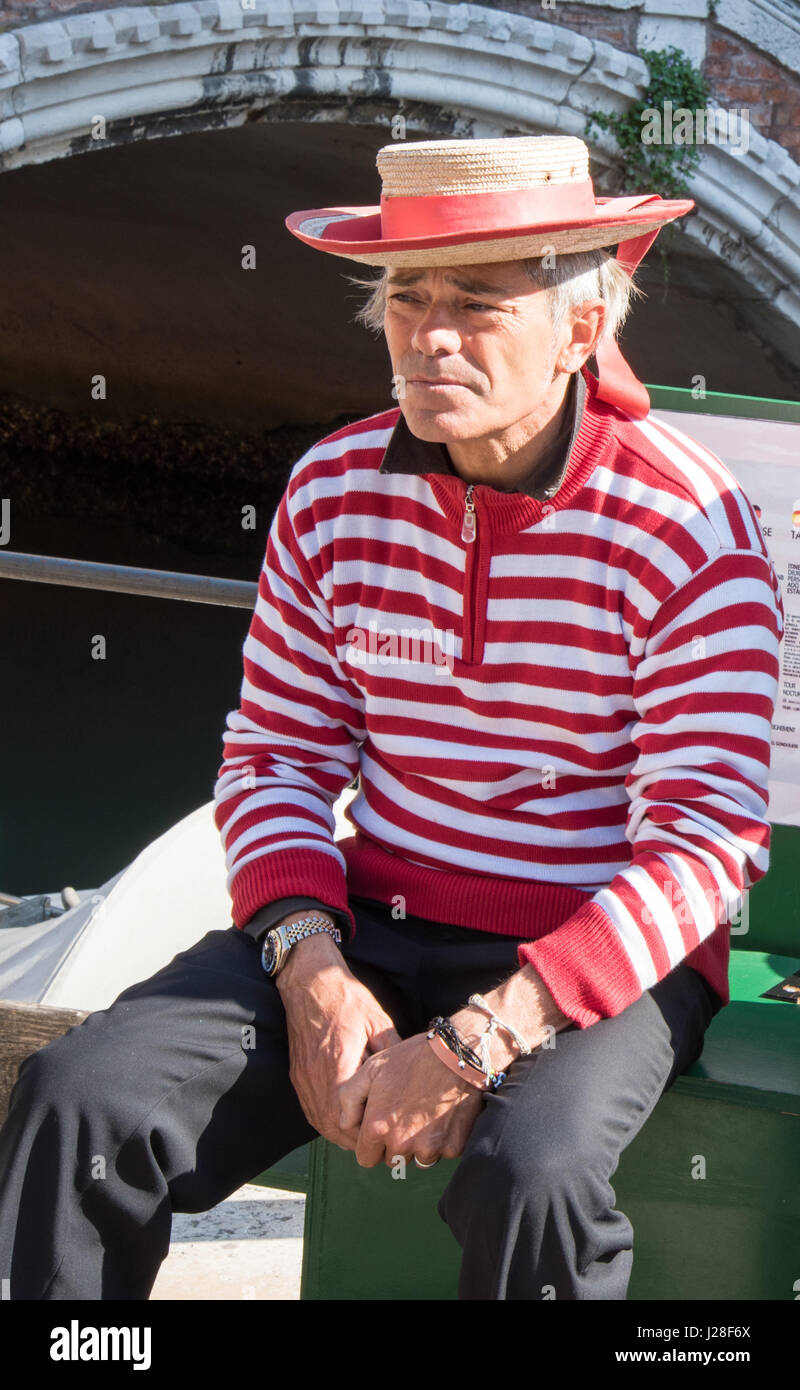 Gondolier in traditional costume hi-res stock photography and images ...