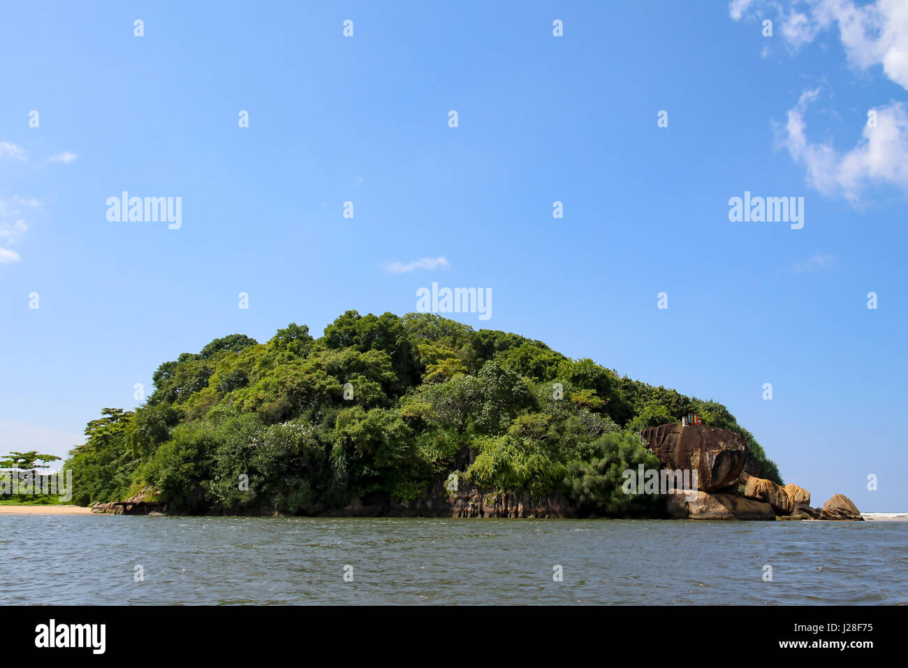 Sri Lanka, Western Province, Kalutara, Small Peninsula at the Bentota ...