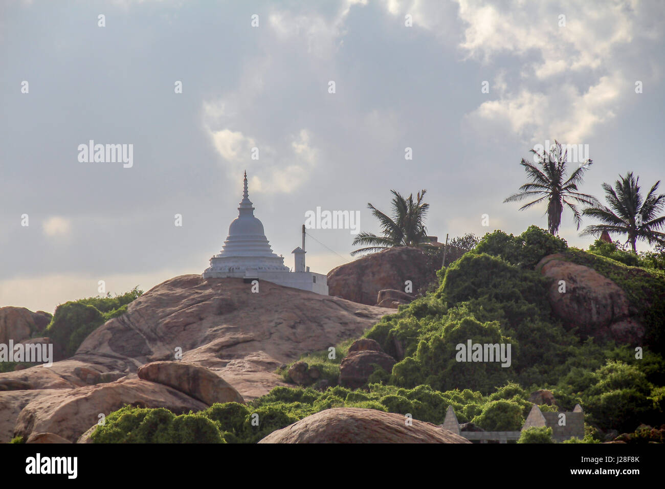 Sri Lanka, South Province, Kirinda, Temple near the beach Stock Photo ...