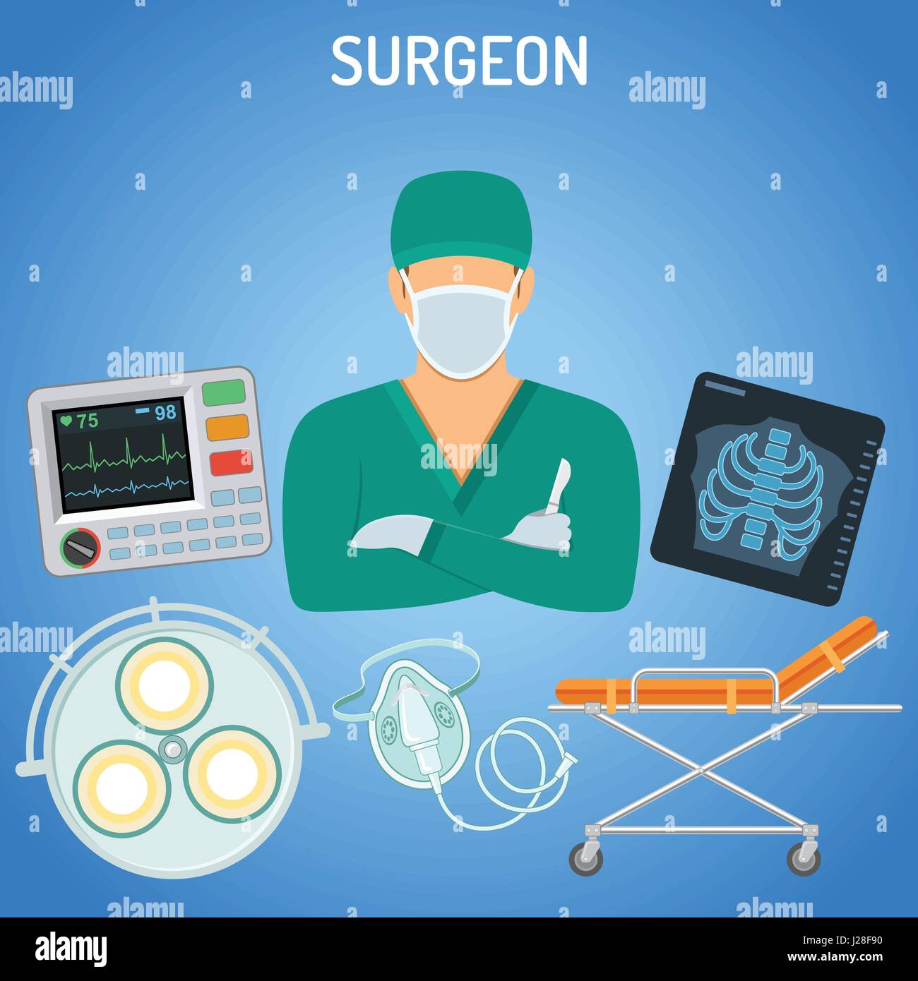 doctor surgeon concept Stock Vector Image & Art - Alamy