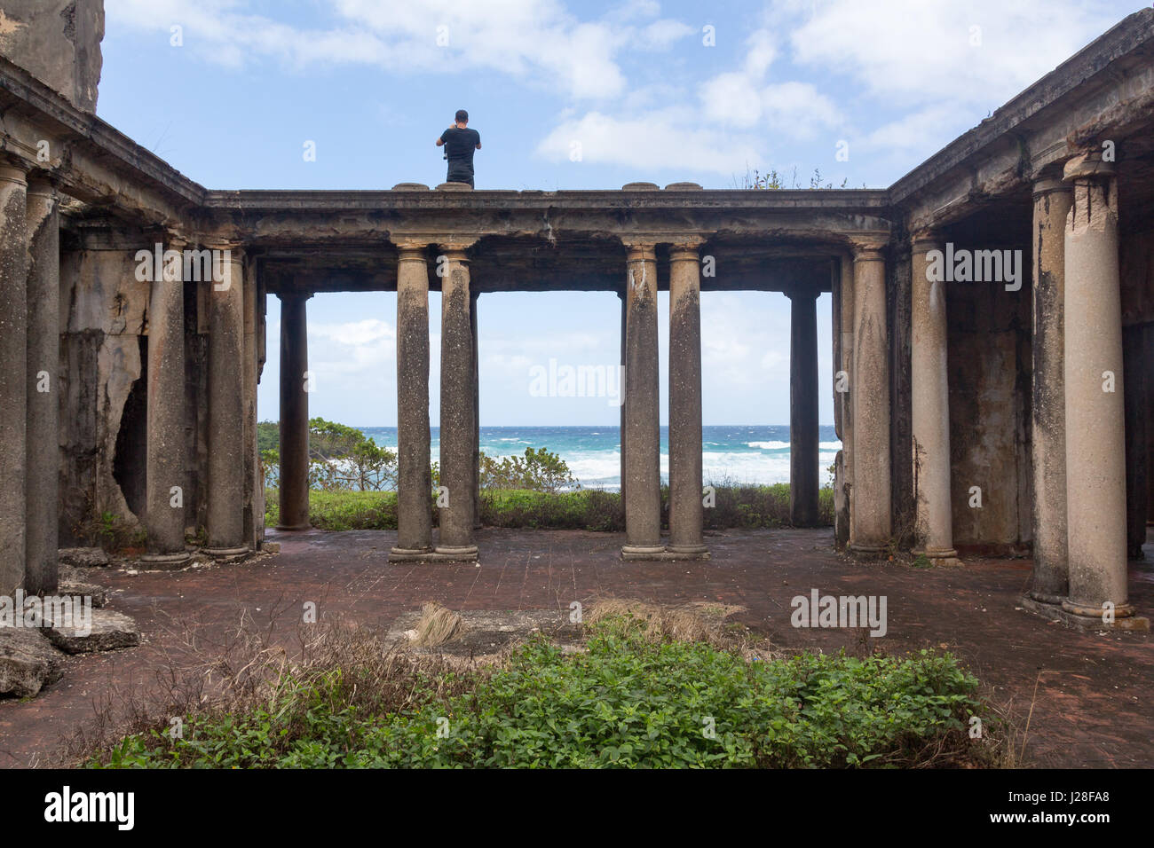 Jamaica, Port Antonio, Folly Mansion ruin in Jamaica Stock Photo - Alamy