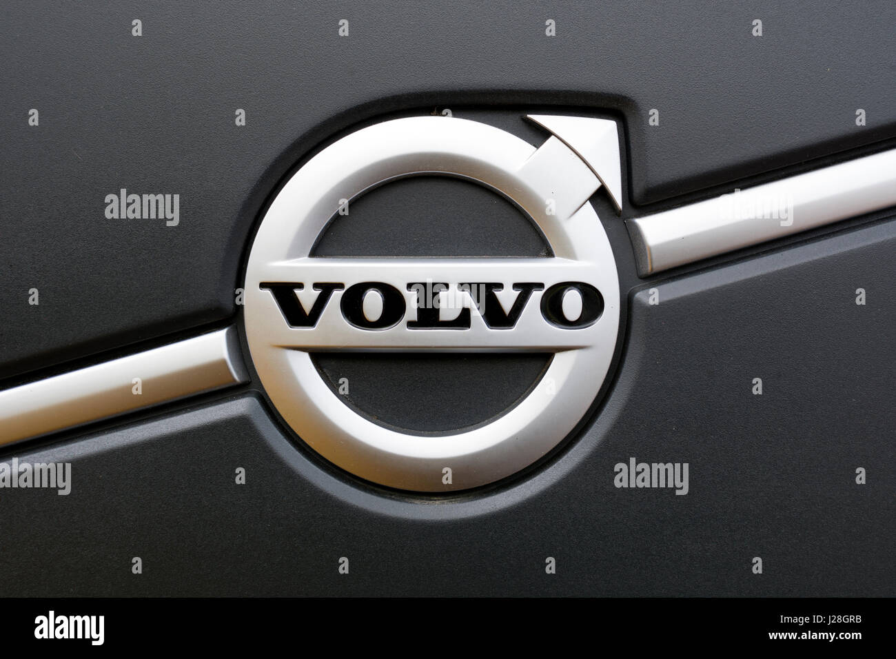 A Volvo badge on a fire engine Stock Photo - Alamy