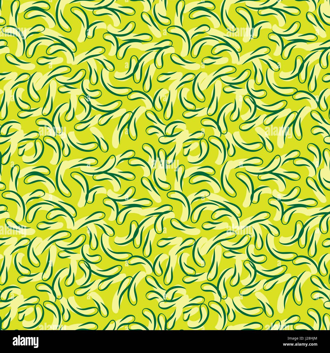 floral seamless pattern. green leaves vector illustration Stock Vector ...