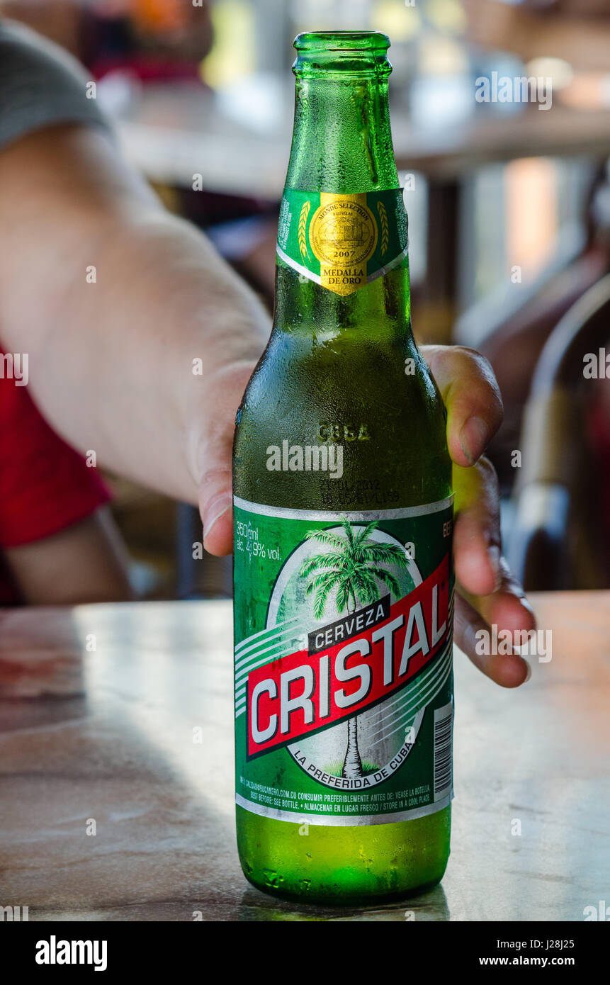 Cristal Beer Cuba Stock Photos & Cristal Beer Cuba Stock Images - Alamy