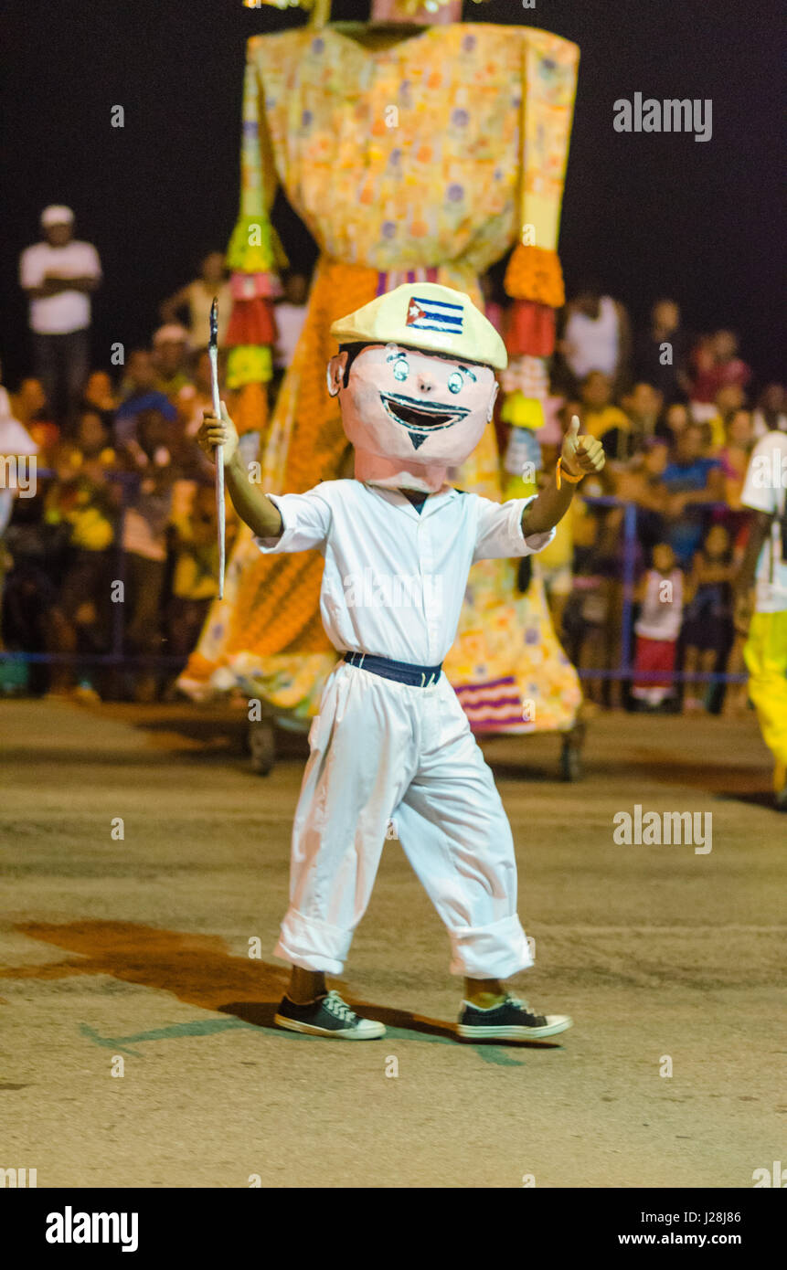 Cuba, Havana, carnival in Havana, carnival parade, In July, August is ...