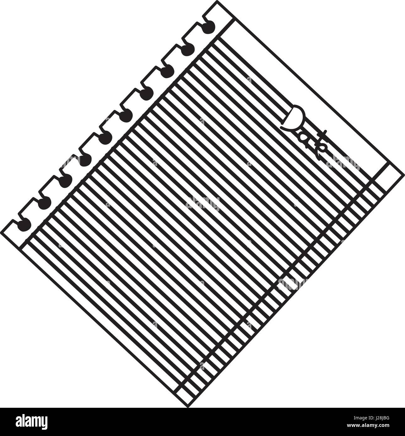 Striped notebook Stock Vector Images - Alamy