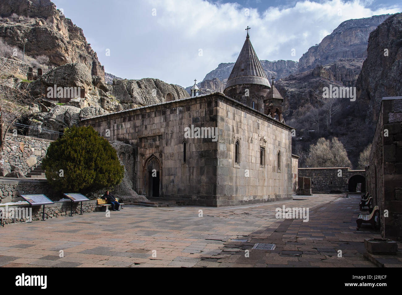 Armenia, Ararat Province, Goght, Geghard Cave Monastery, UNESCO World ...
