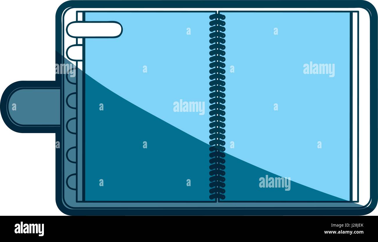 blue silhouette with office diary Stock Vector Image & Art - Alamy