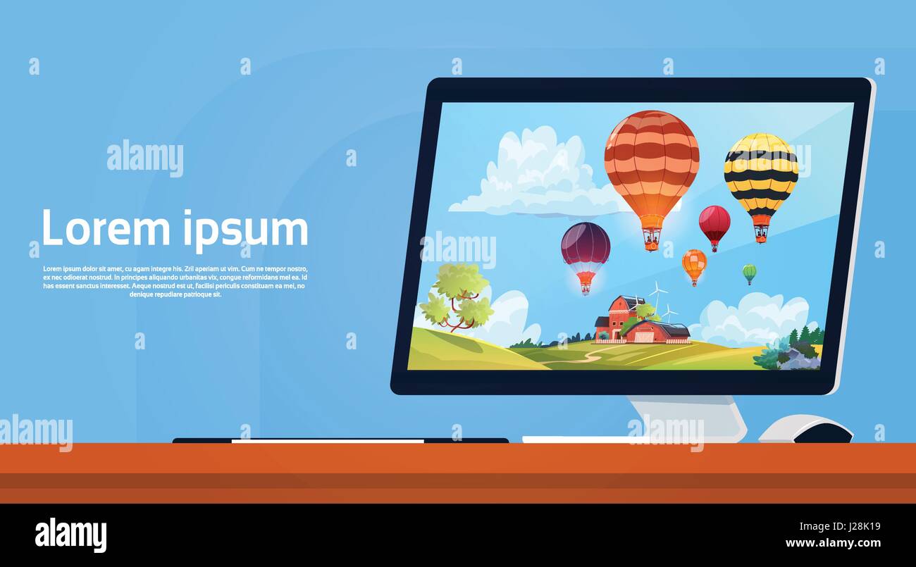 Balloon desktop hi-res stock photography and images - Alamy