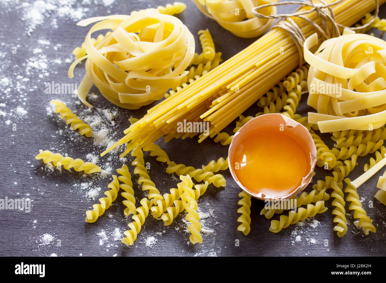 Various types pasta egg hi-res stock photography and images - Alamy