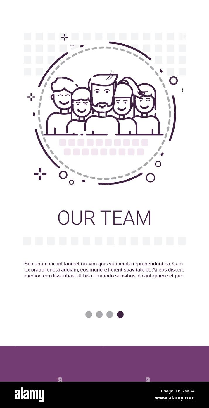 Team People Work Group Management Business Leadership Banner Stock ...