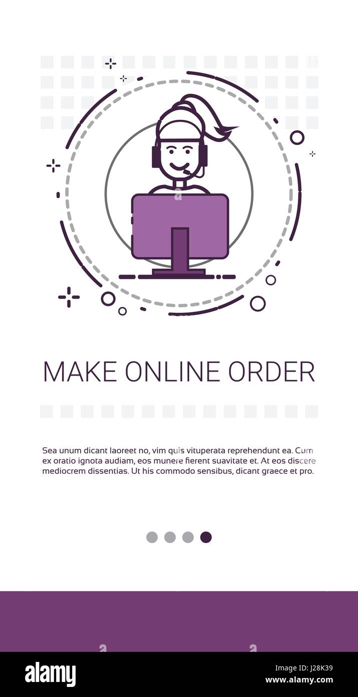 Customer order screen Stock Vector Images - Alamy