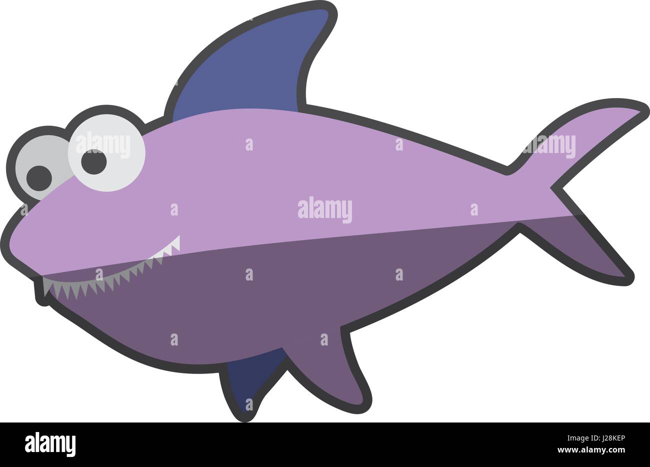 silhouette multicolor pastel of of big shark Stock Vector Image & Art ...