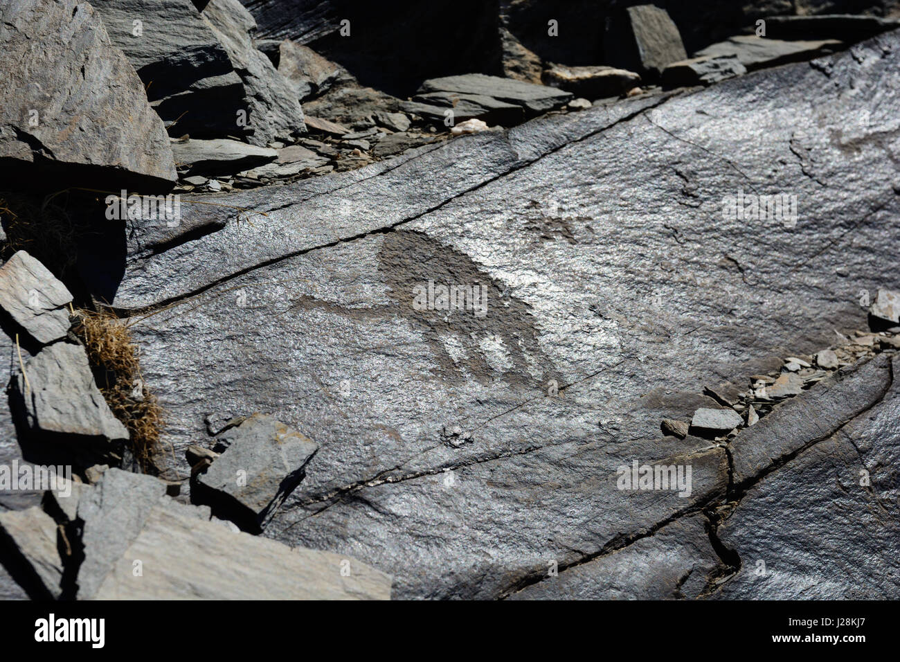 Uzbekistan, Jizzakh Province, Forish District, Geoglyphs Stock Photo ...
