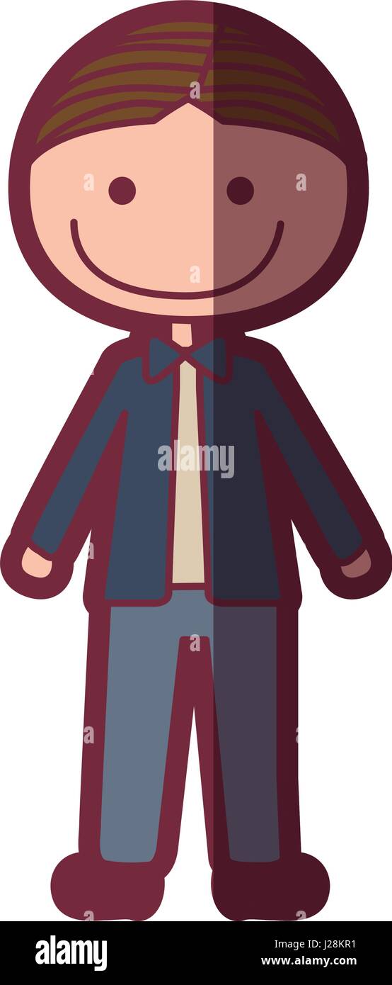 color silhouette shading cartoon man in wedding suit Stock Vector Image ...