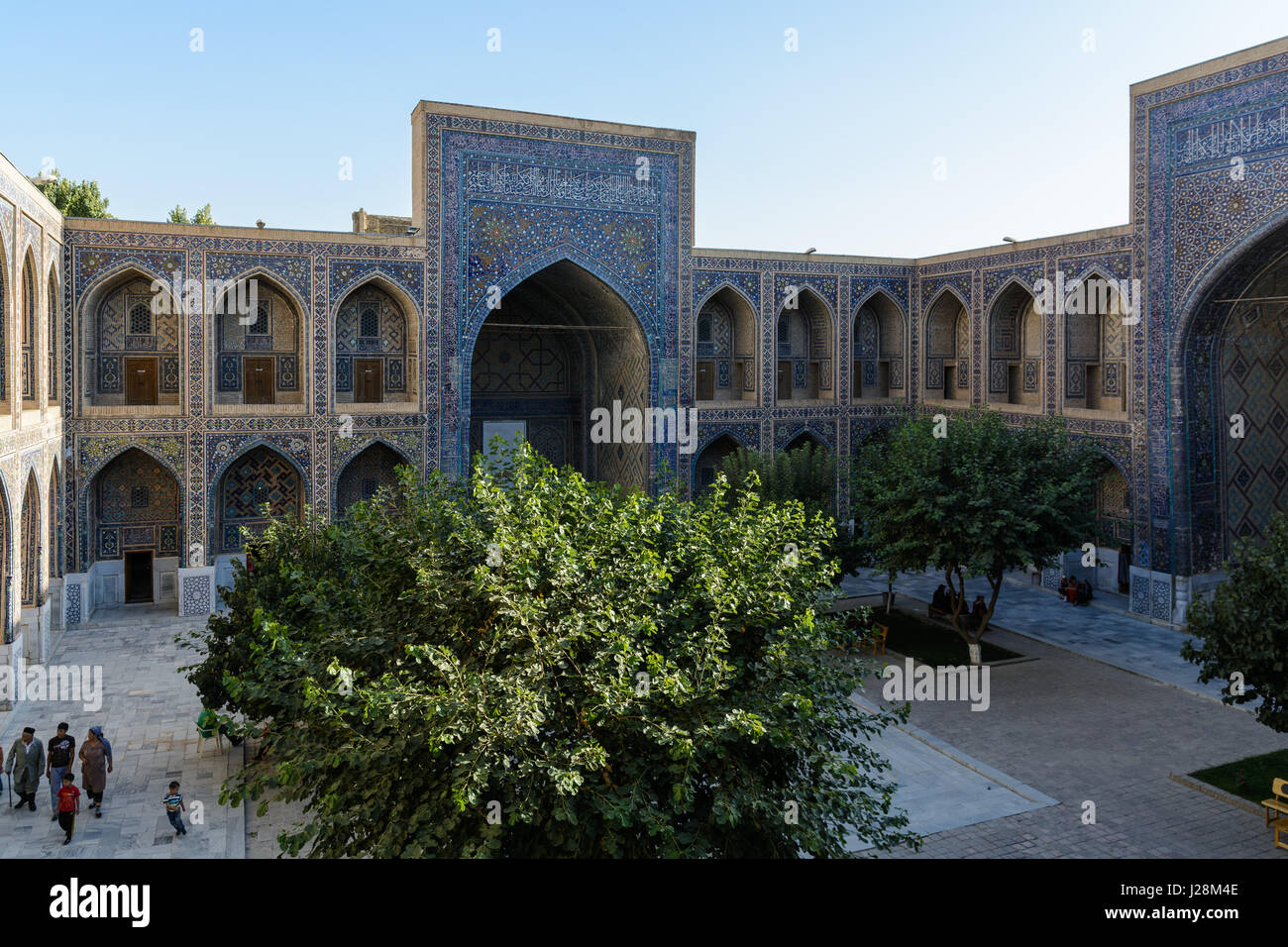 Uzbekistan, Samarkand Province, Samarkand, At the Registan Square Stock ...