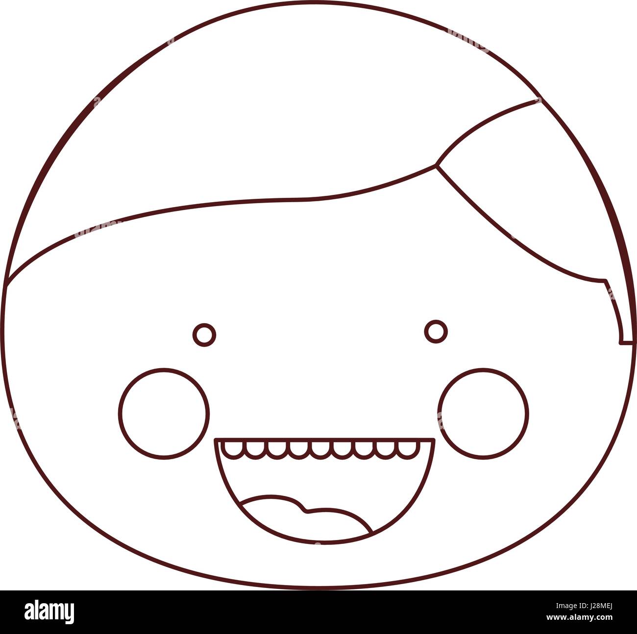 Right side face view Stock Vector Images - Alamy