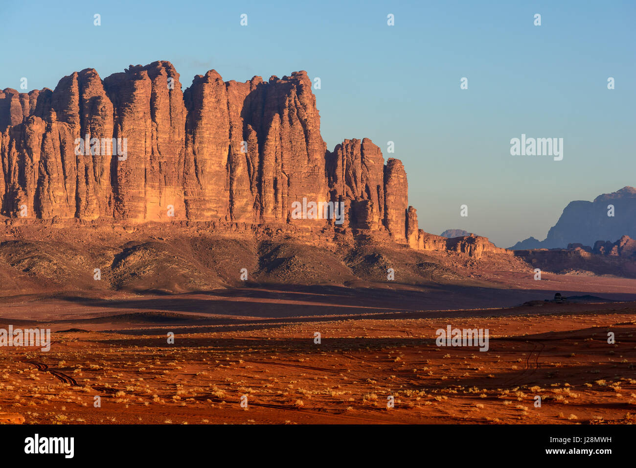 Jordan, Aqaba Gouvernement, Wadi Rum, a desert high plateau in South ...