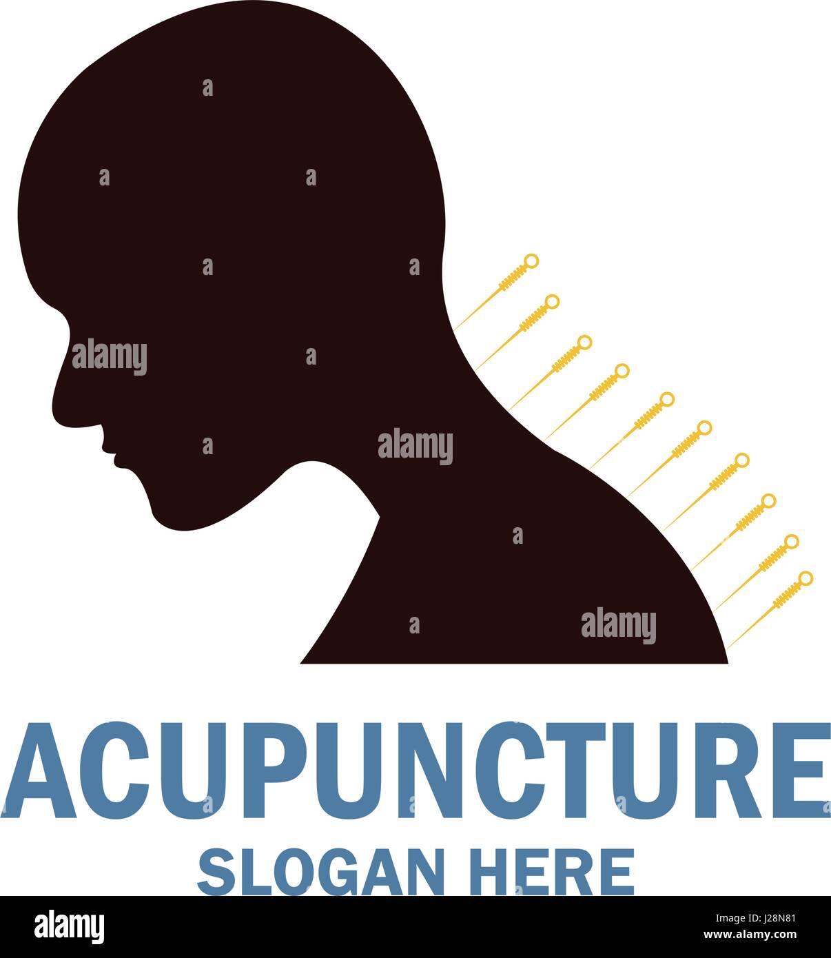 acupuncture therapy logo with text space for your slogan / tagline ...