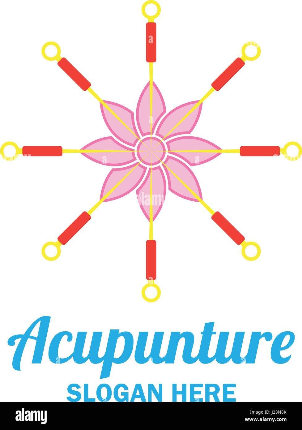 acupuncture therapy logo with text space for your slogan / tagline ...