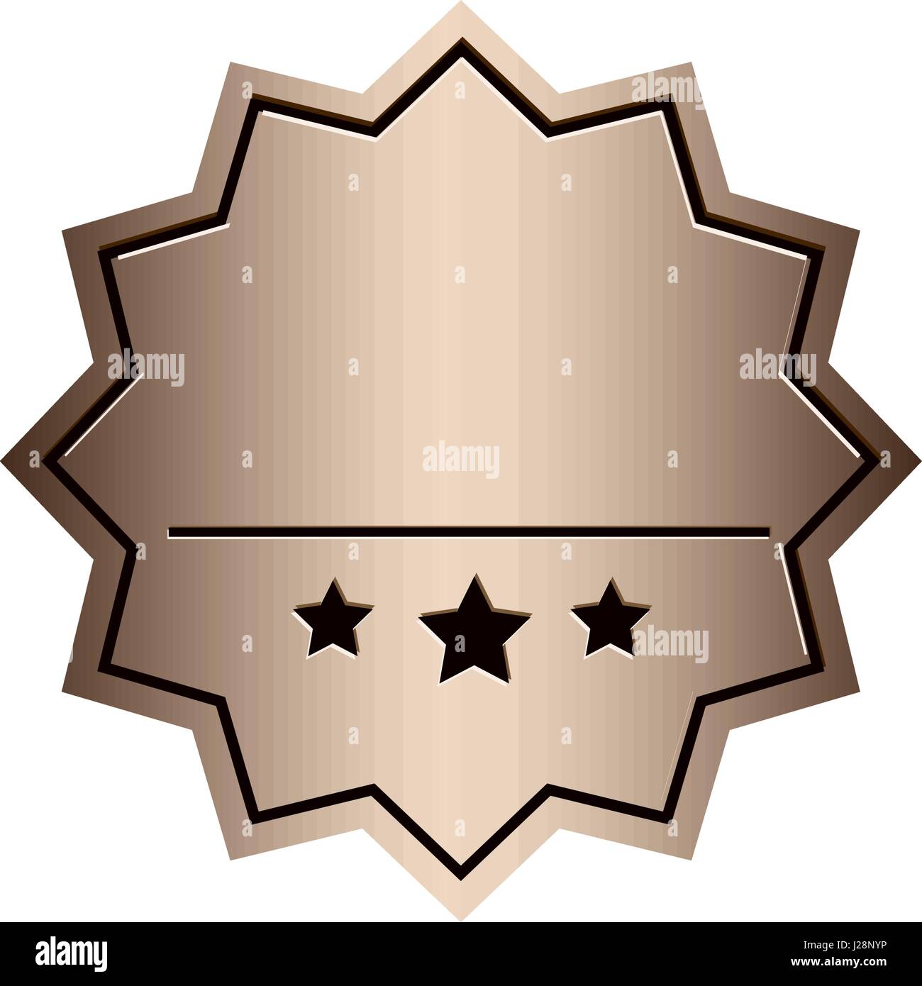 color stamp with starry border and decorative stars in bottom side ...