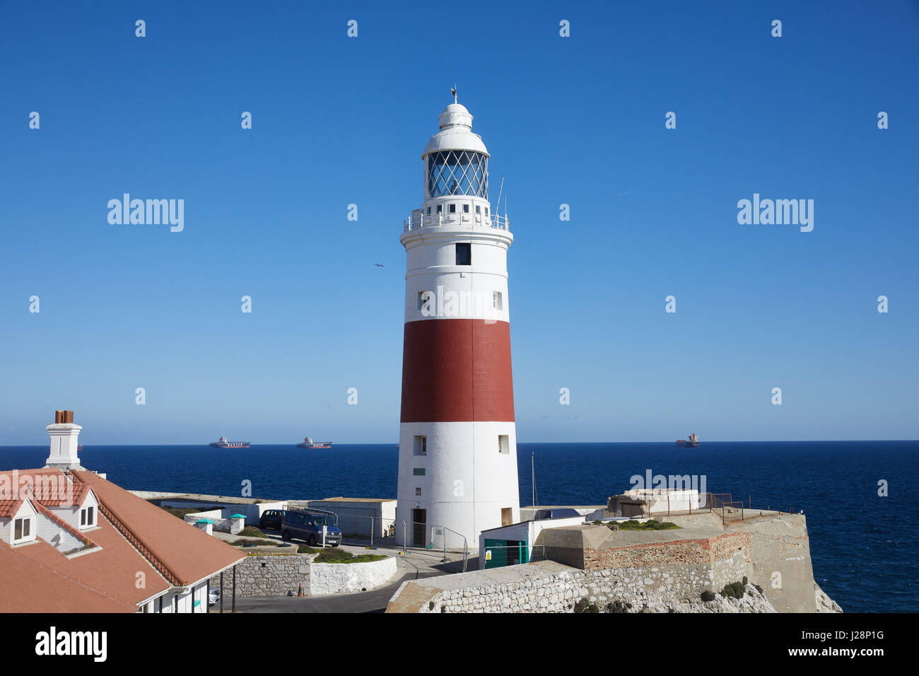 Lighthouse of Gibraltar, Gibraltar Trinity Lighthouse, opened in 1841 ...
