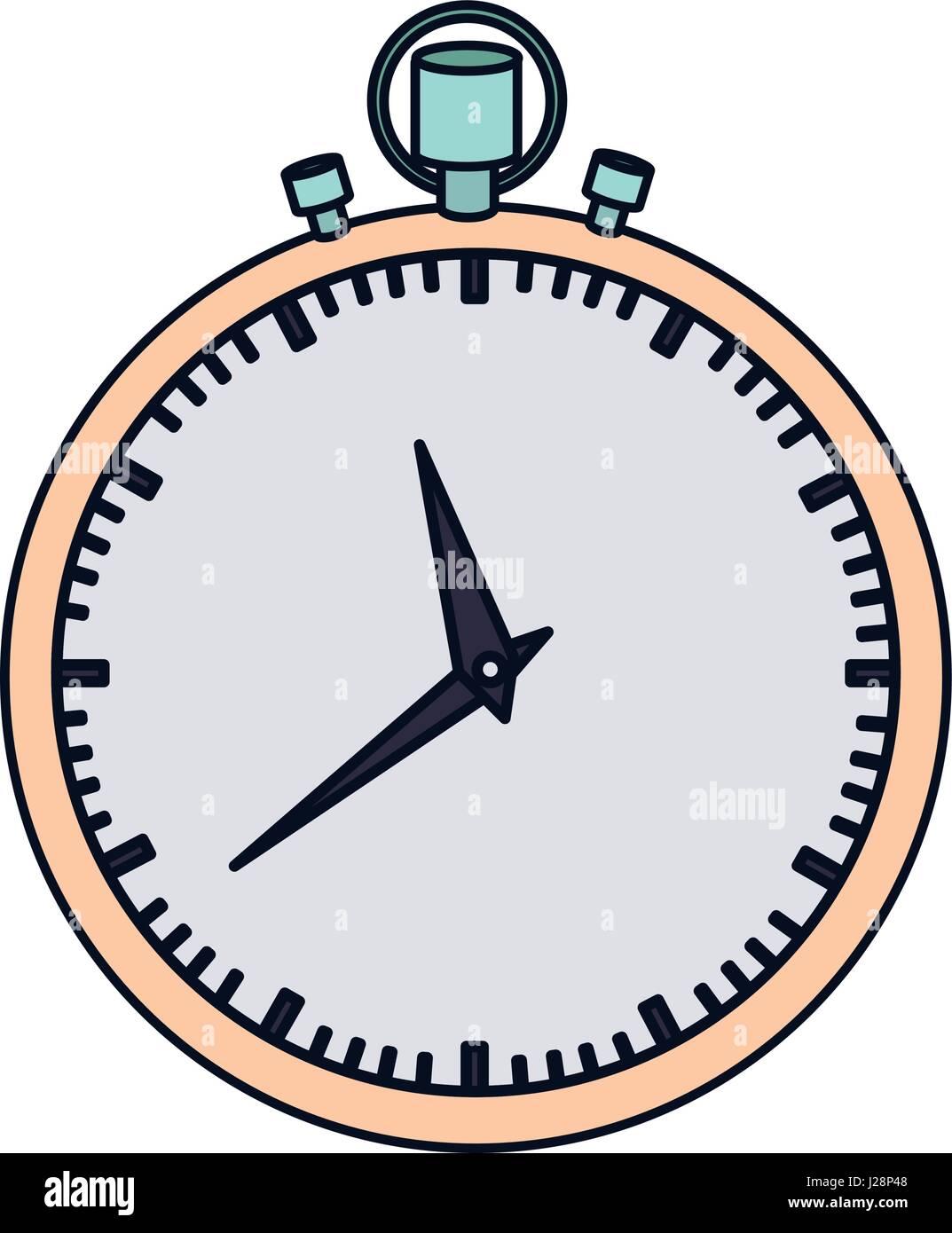 color graphic of simple stopwatch Stock Vector Image & Art - Alamy