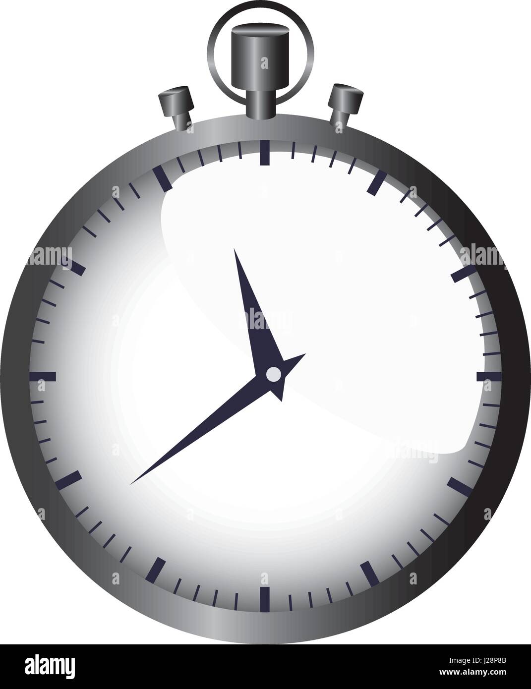 realistic graphic with gray simple stopwatch Stock Vector Image & Art ...