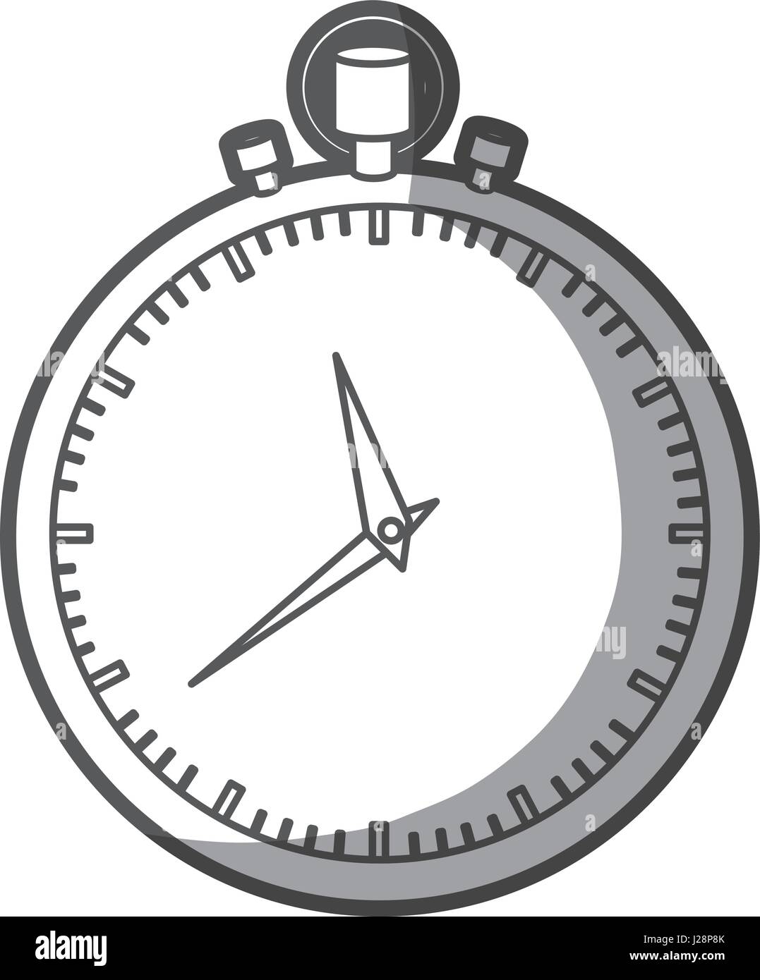 grayscale silhouette of simple stopwatch Stock Vector Image & Art - Alamy