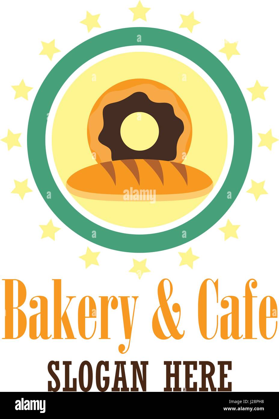 bakery logo with text space for your slogan / tagline, vector ...