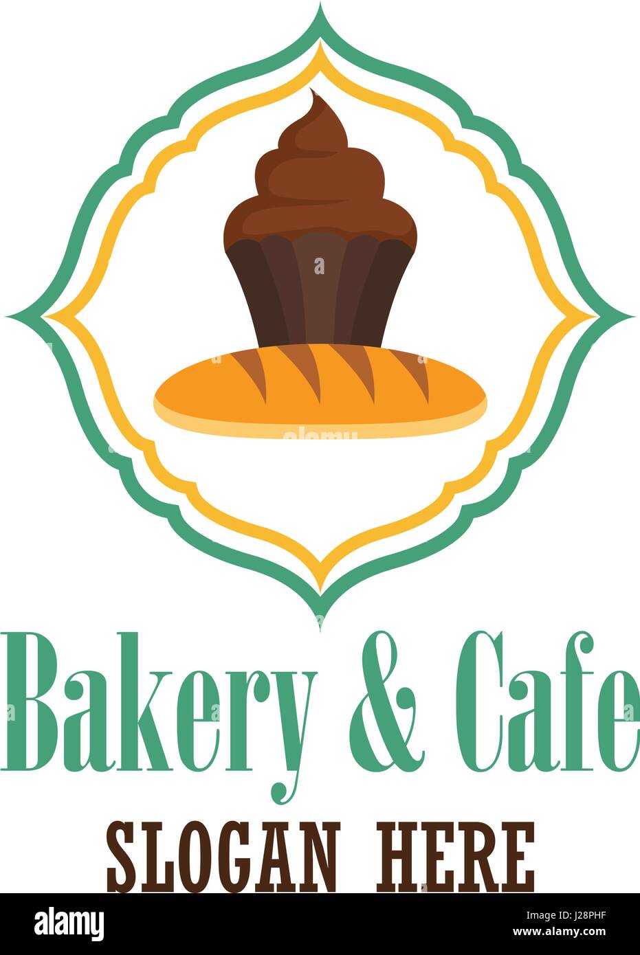 bakery logo with text space for your slogan / tagline, vector ...