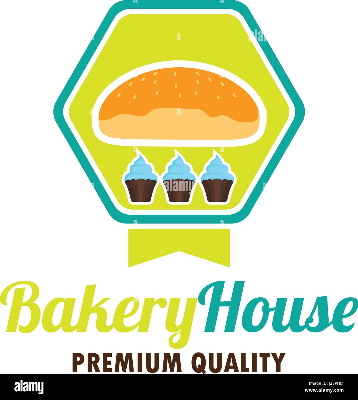 bakery logo with text space for your slogan / tagline, vector ...