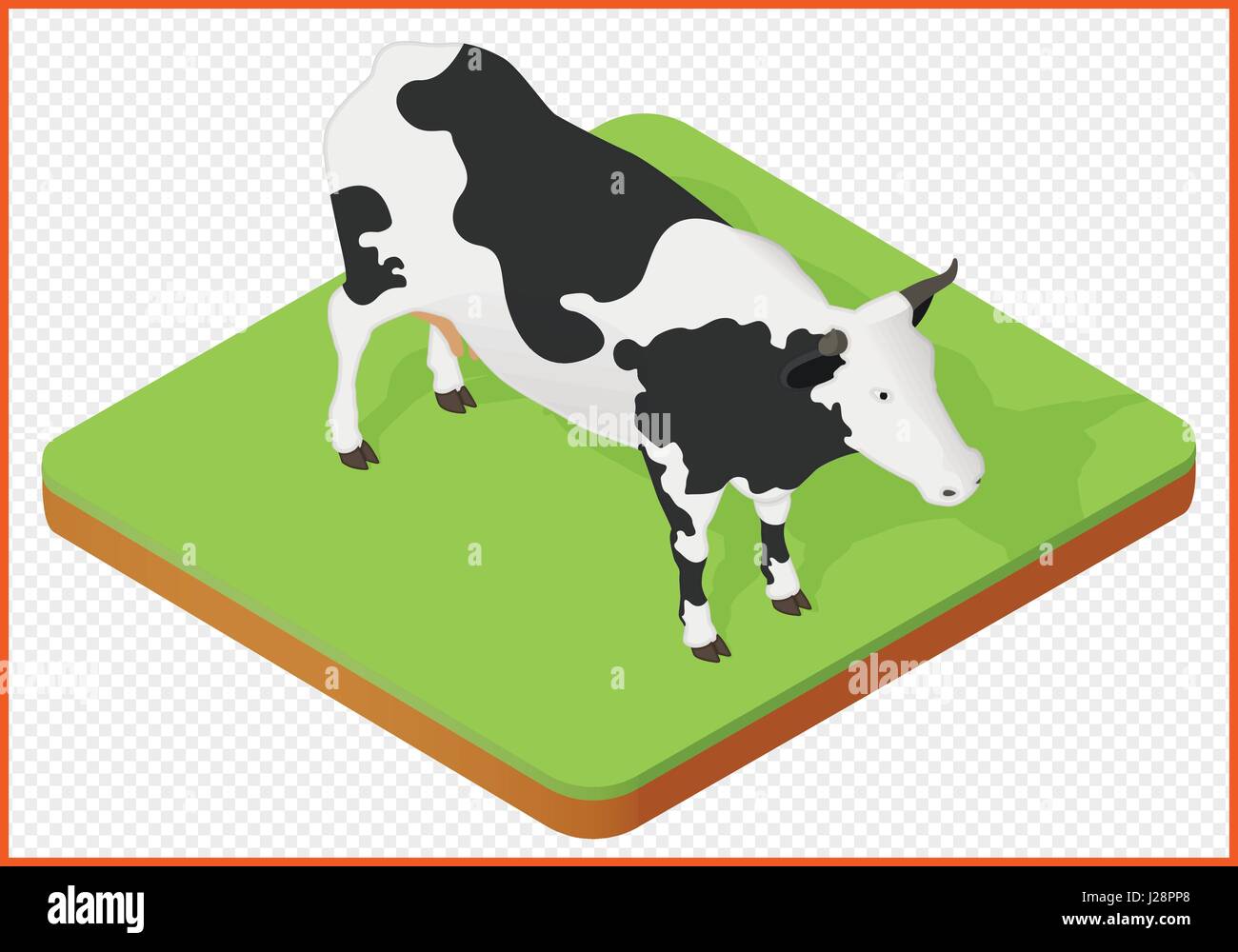 Cow Isolated Vector Stock Vector Image And Art Alamy