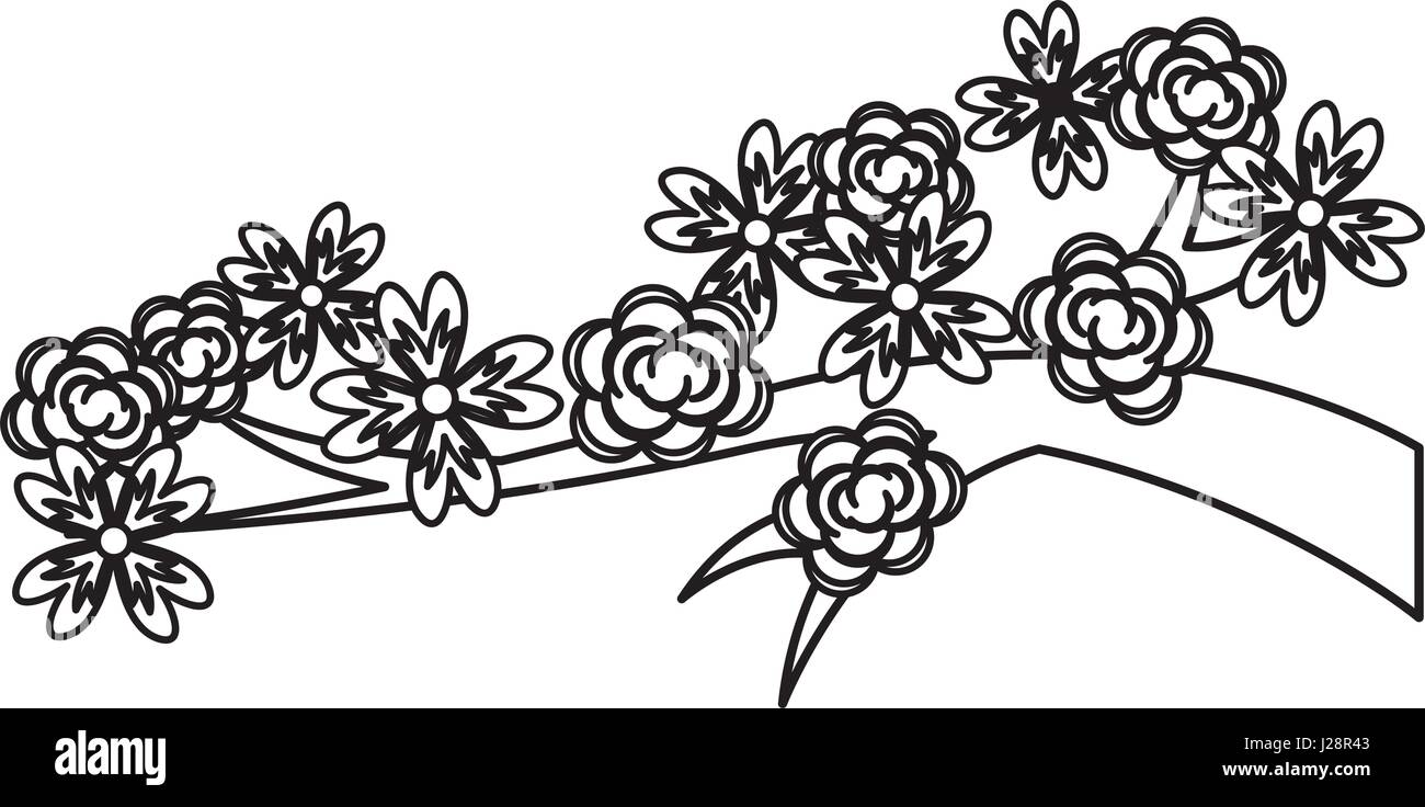 tree branch floral icon Stock Vector Image & Art - Alamy
