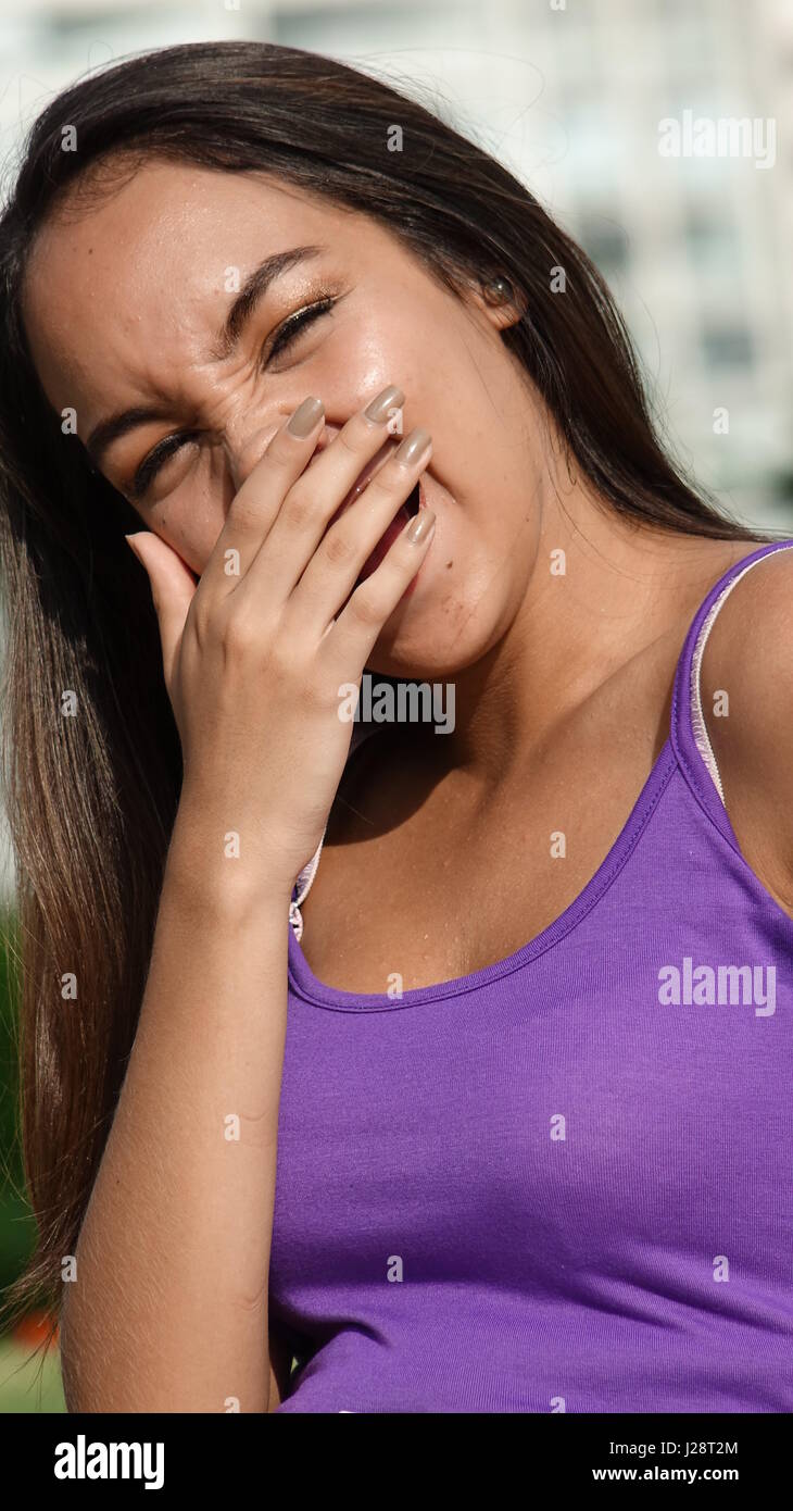 Tired girl hi-res stock photography and images - Alamy