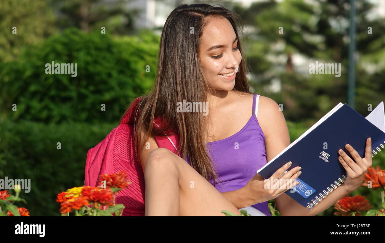 Beautiful Girl Student Stock Photo - Alamy