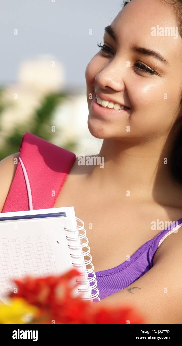 Hispanic Female Student Stock Photo - Alamy