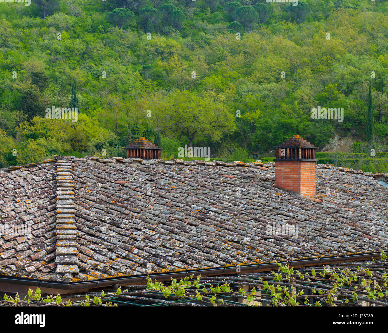 Tuscan chimneys hi-res stock photography and images - Alamy